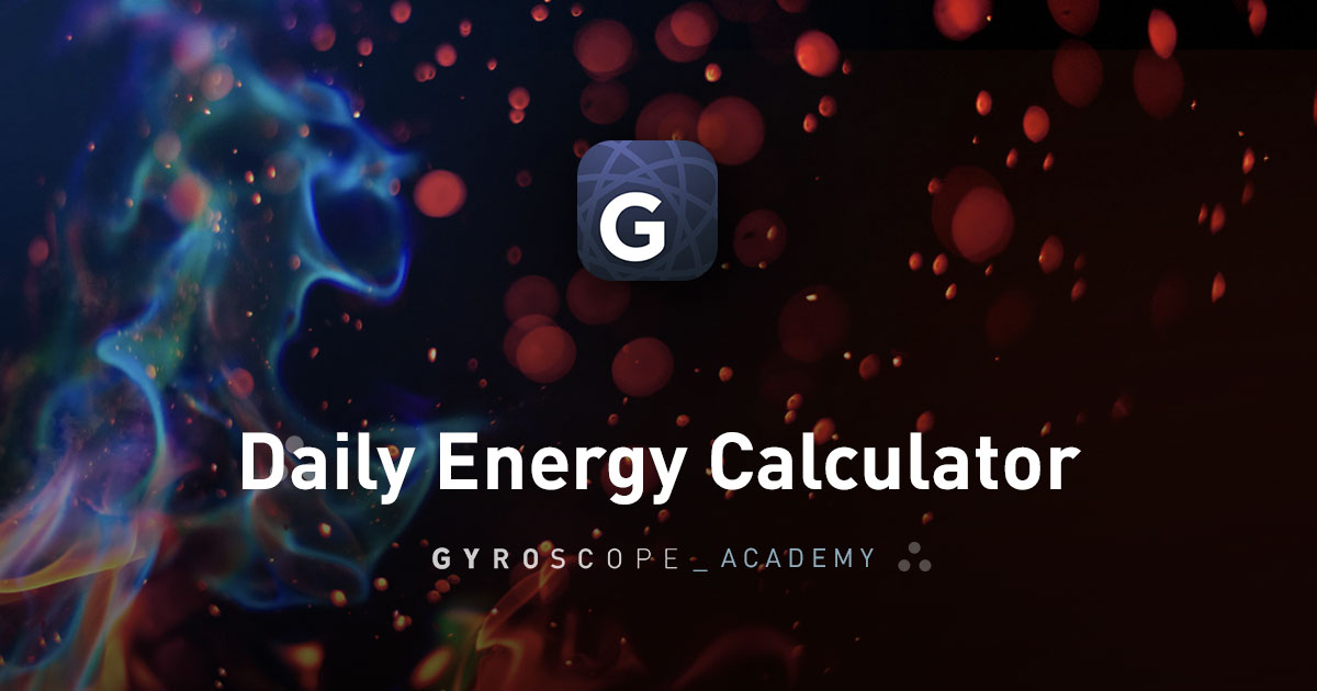 Energy Expenditure Calculator Energy Expenditure Calculator